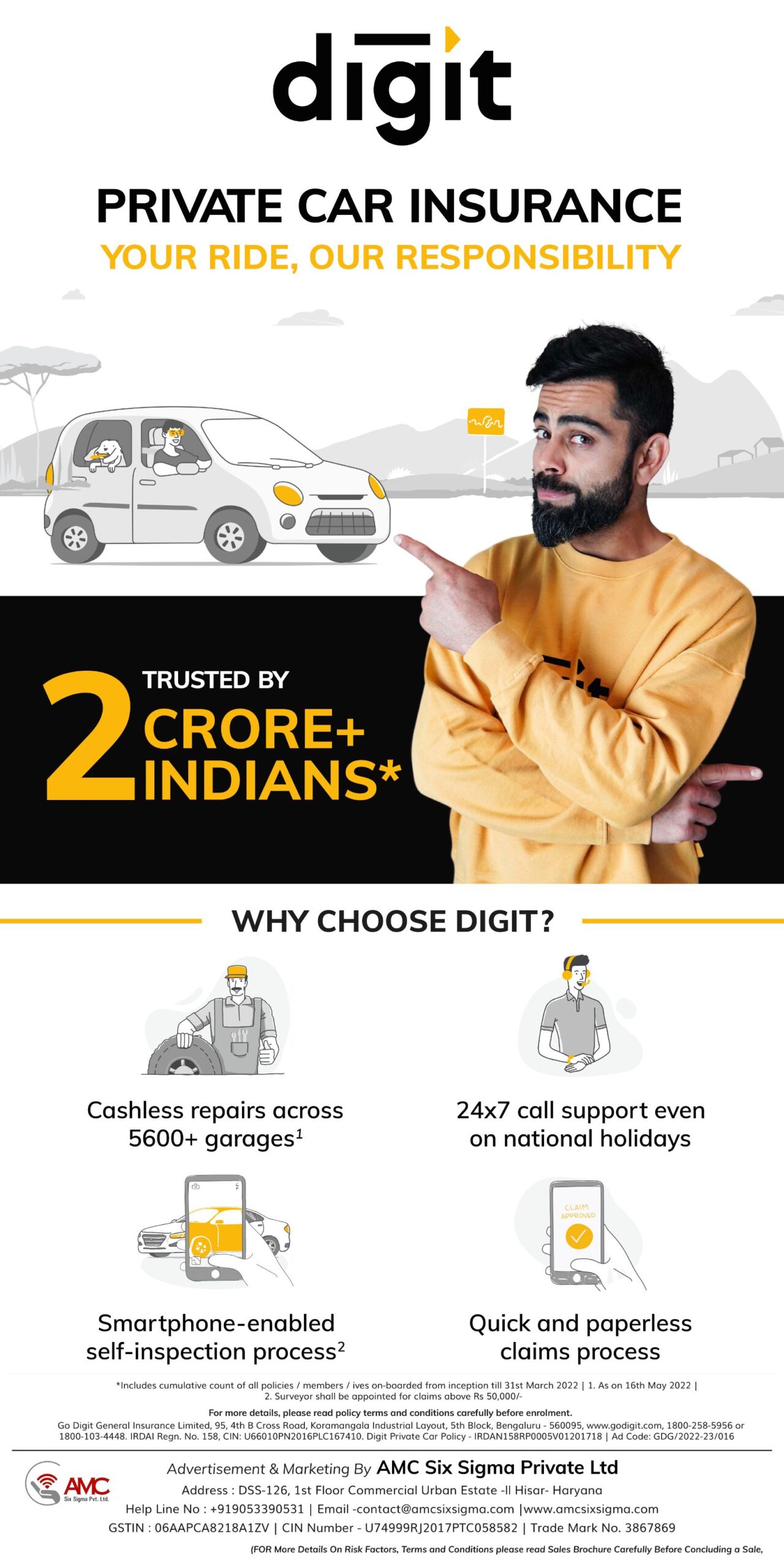 Digit – Private Car Insurance – AMC